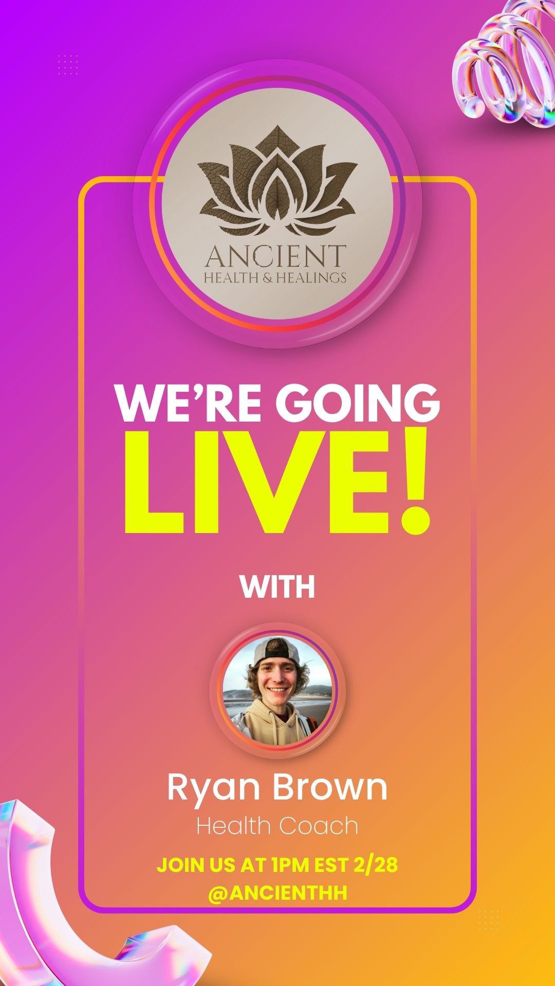 Did you catch our Live? – Ancient Health & Healings